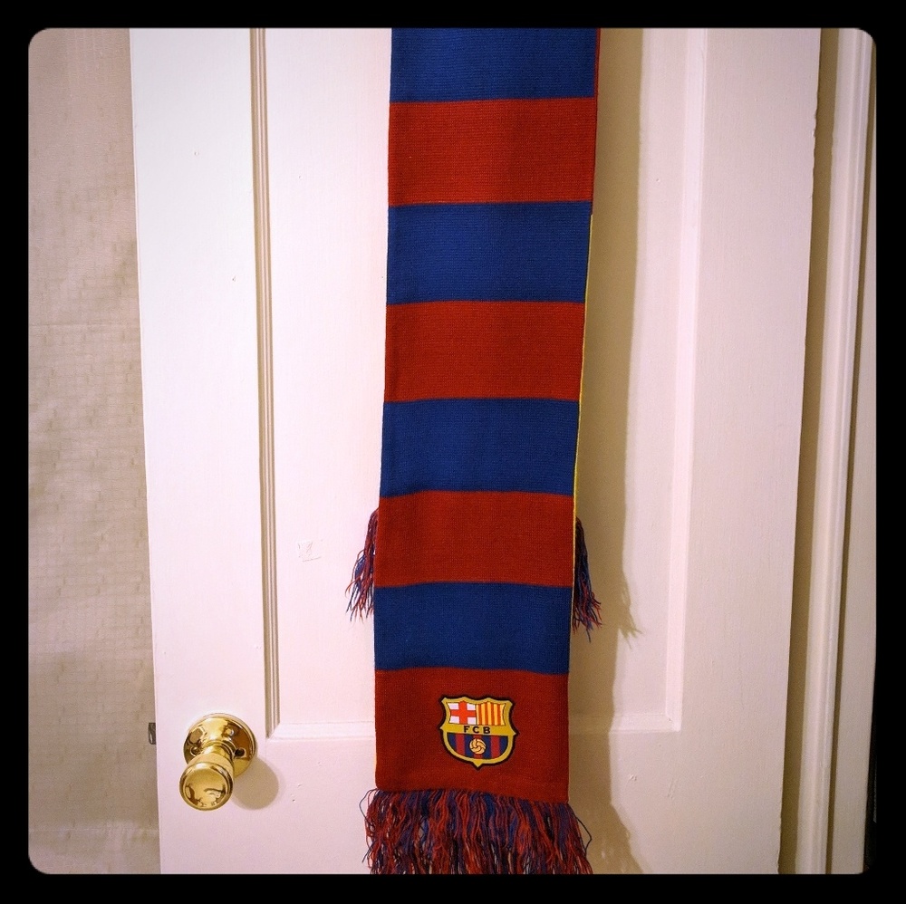 Vintage Futbol Club Barcelona (Fcb) Official Scarf - Gem